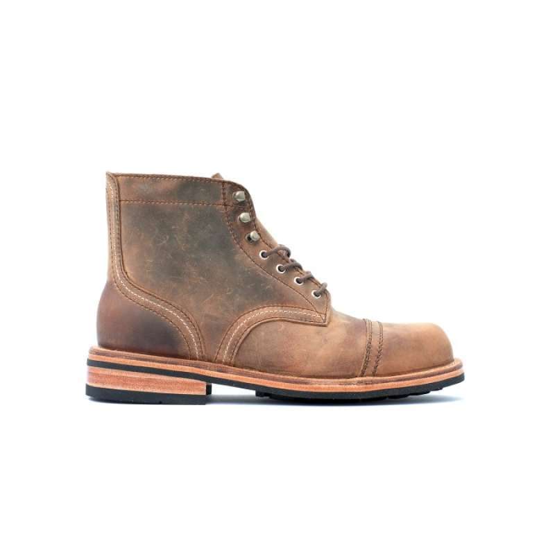 Jual Luthor Classic Aztec Tan - Koku Footwear Cap Toe Rugged Biker ...