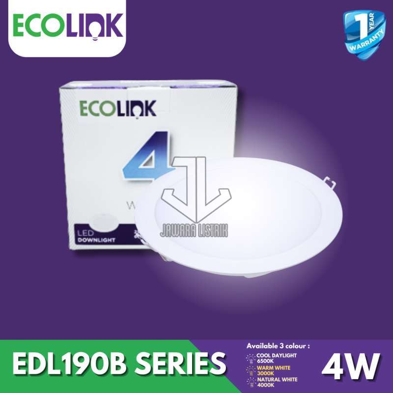 Jual Ecolink Led Downlight Edl190b 4w 7w 10w 14w 24w Lampu Plafon ...