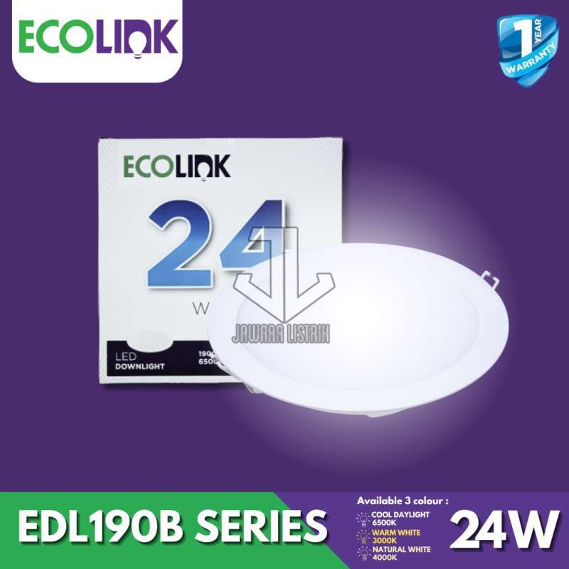 Jual Ecolink Led Downlight Edl190b 4w 7w 10w 14w 24w Lampu Plafon ...
