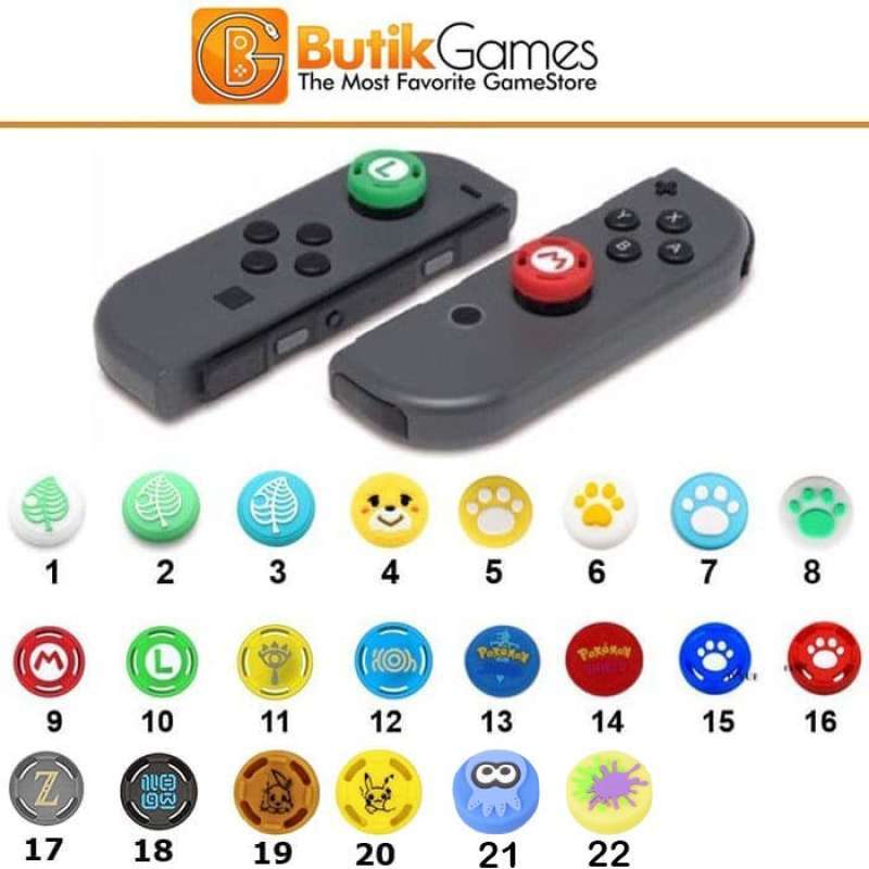 Jual Tombol Analog Stick Thumb Grip Silicone Cap Joycon Joy-con Joy Con ...