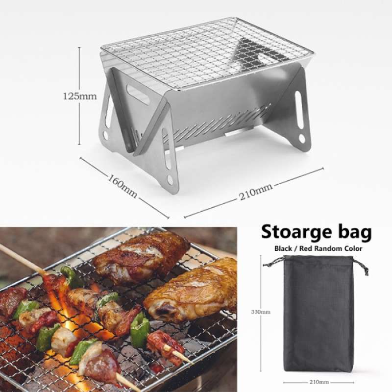 Jual Rak Bbq / Panggangan Portabel / Rak Bbq Rakitan / Camping Grill ...