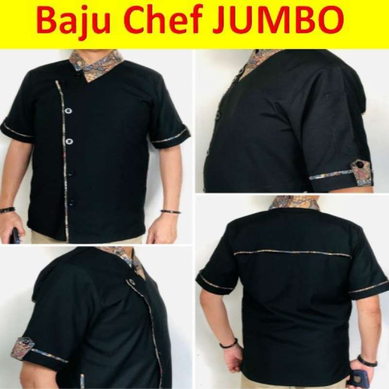 Jual Baju Chef Jumbo Kombi Batik Baju Chef Dg Ventilasi Bhn ...