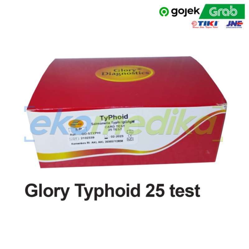 Promo Test Typhoid Card Glory / Salmonella Typhi Igg/igm Typoid Widal ...