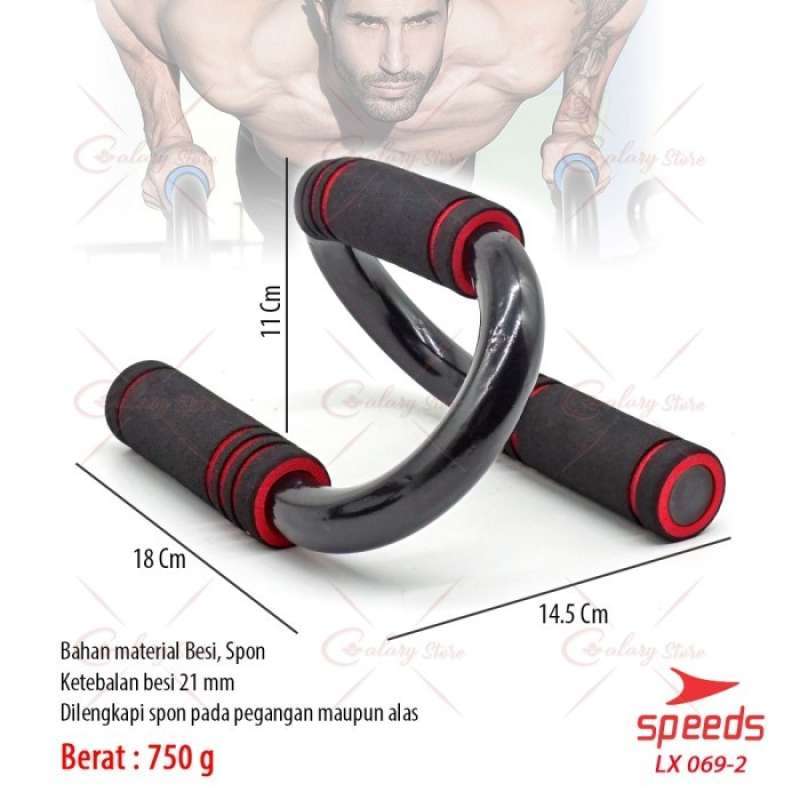 Jual Alat Bantu Pegangan Handle Power Push Up Bar Besi Kuat Chine 069 ...
