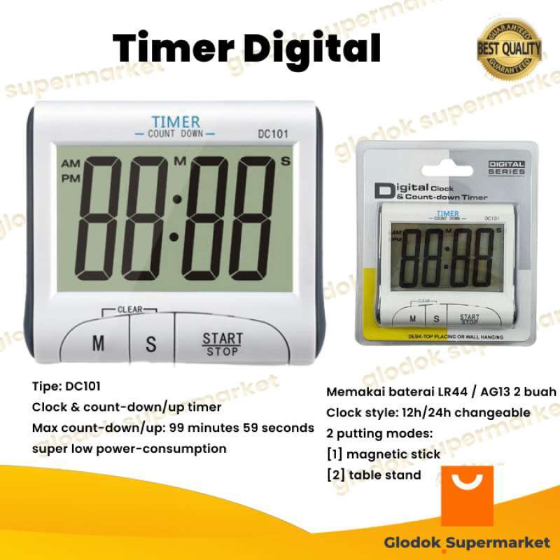 Promo Timer Digital Count Down Kitchen Alarm Dapur Dc101 Jam Countdown ...