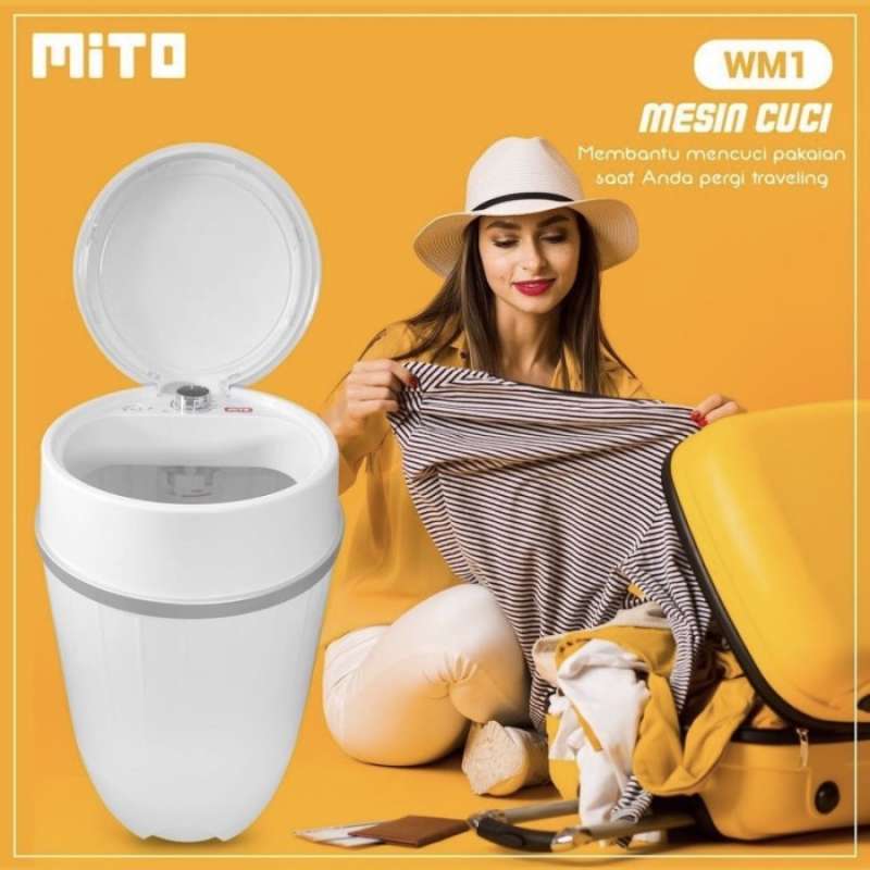 Promo Garansi Resmi Mesin Cuci Mito 3.5kg Wm-1 Washing Machine Portable ...