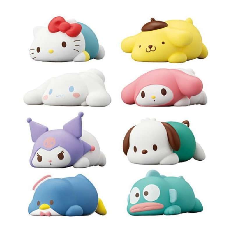 Promo Figure Sanrio Mochiri Kororin Soft Hangyodon Hello Kitty Kuromi ...