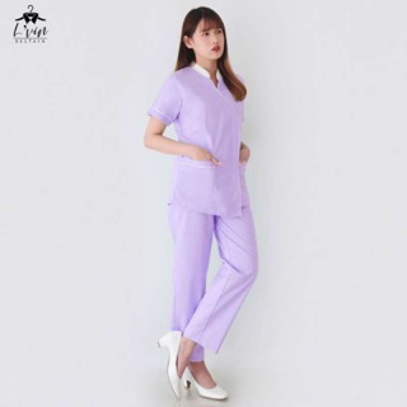 Jual Baju Suster Lengan Panjang/seragam Suster / Nanny Uniform/ Maru ...