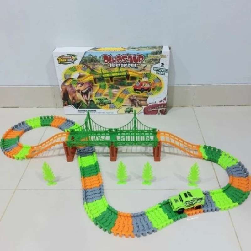 Promo Mainan Dinosaurus Electric Rail - Mobil Kereta Rel Baterai Diskon ...