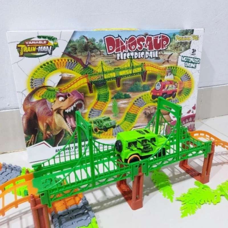 Promo Mainan Dinosaurus Electric Rail - Mobil Kereta Rel Baterai Diskon ...