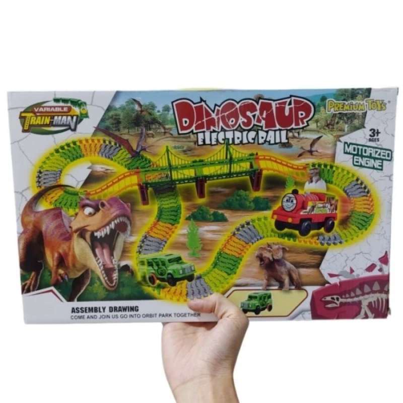 Promo Mainan Dinosaurus Electric Rail - Mobil Kereta Rel Baterai Diskon ...