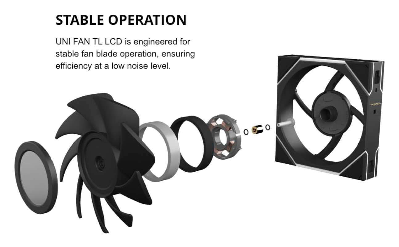 Jual Fan Casing Lian Li Uni Fan Tl Lcd 140 Reverse Blade - 140mm Single ...