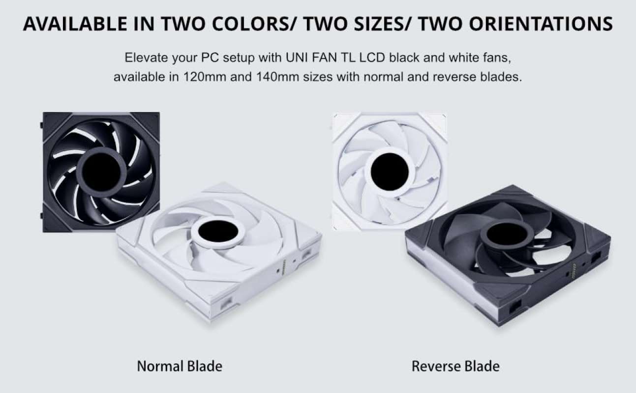Jual Fan Casing Lian Li Uni Fan Tl Lcd 140 Reverse Blade - 140mm Single ...