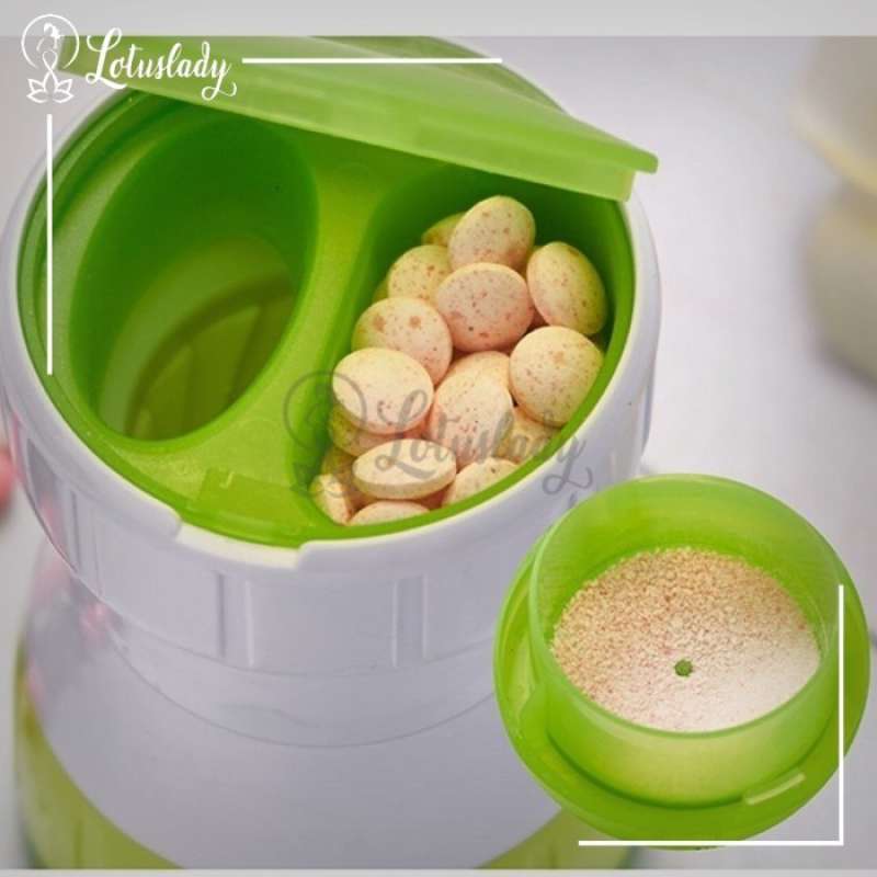 Promo Pill Box Medicine Grinder 2in1 Kotak Obat Alat Gerus Giling ...