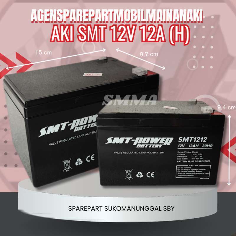 Jual Aki Accu Smt 12 Volt 12 Amper Mobil Mainan Aki Di Seller Agen ...