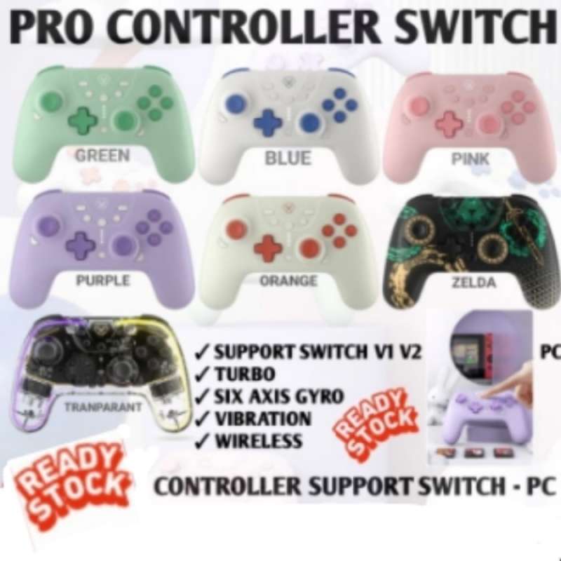 Promo Promo- Nintendo Switch Pro Controller Wireless Stik Pc- Switch ...