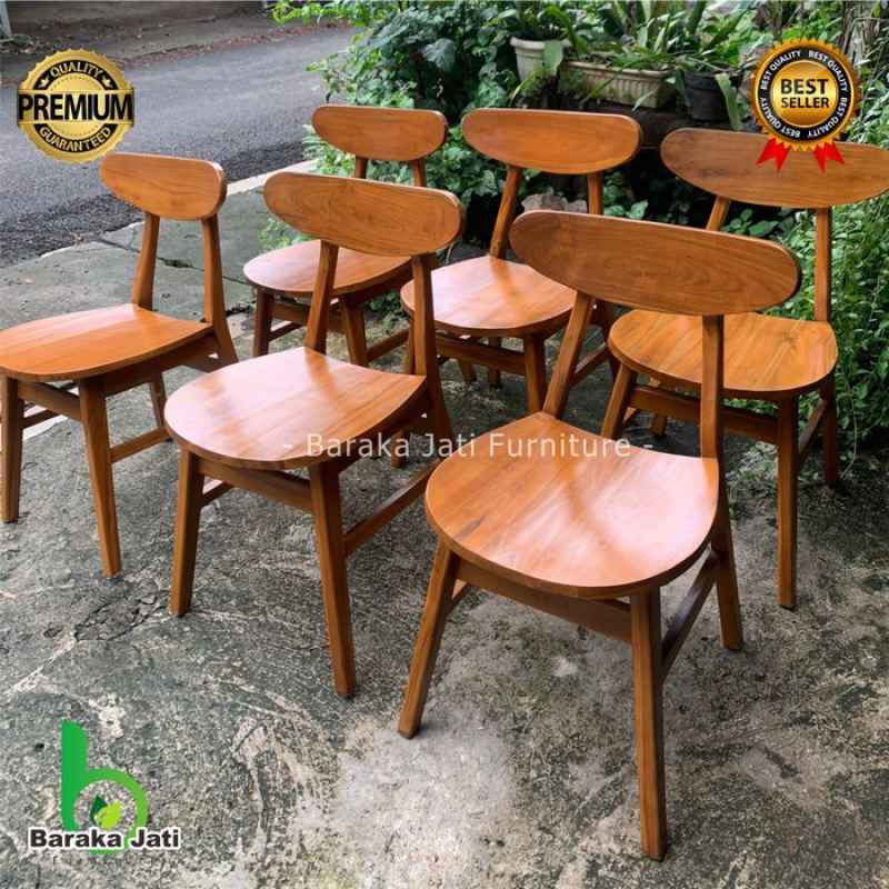 Jual Kursi Cafe / Kursi Makan Minimalis / Kursi Kayu Jati Tipe Ropan ...