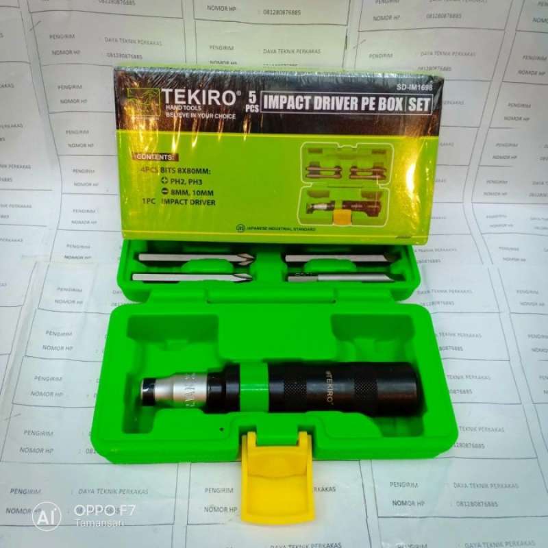 Promo Obeng Set Ketok Puter 5pc - Impack Driver Tekiro Set Box - Obeng ...