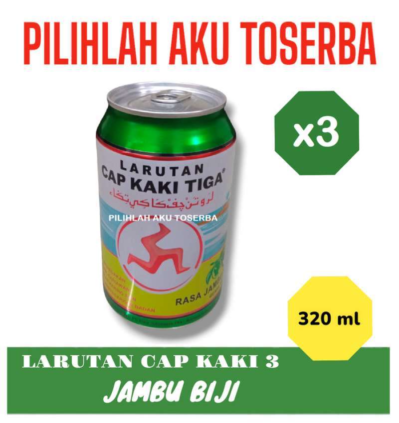 Promo Larutan Penyegar Cap Kaki 3 Rasa Jambu Kaleng 320 Ml - ( Harga 3 Kaleng ) Diskon 11% Di ...