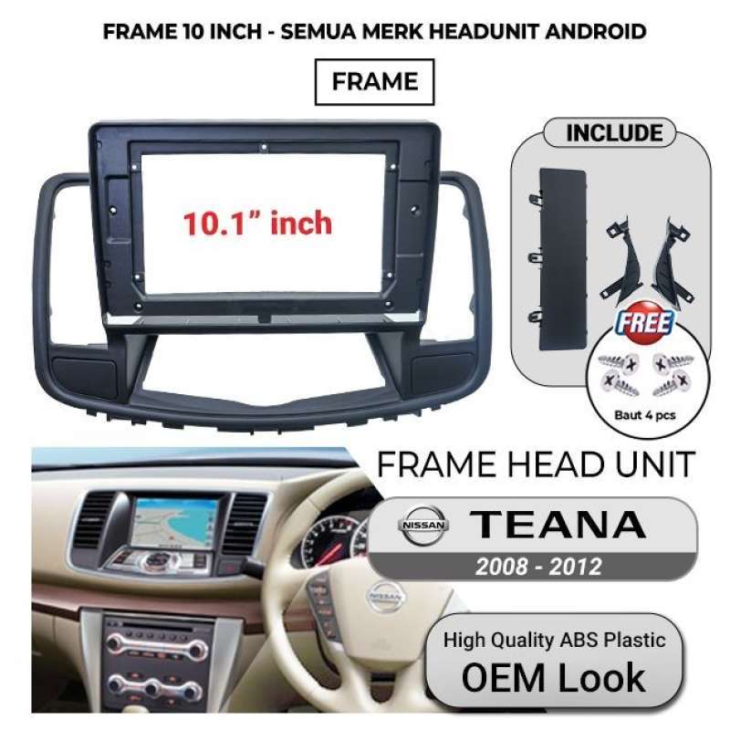 Promo Frame Head Unit Nissan Teana 2008-2012 10 Inch Oem Diskon 23% Di ...