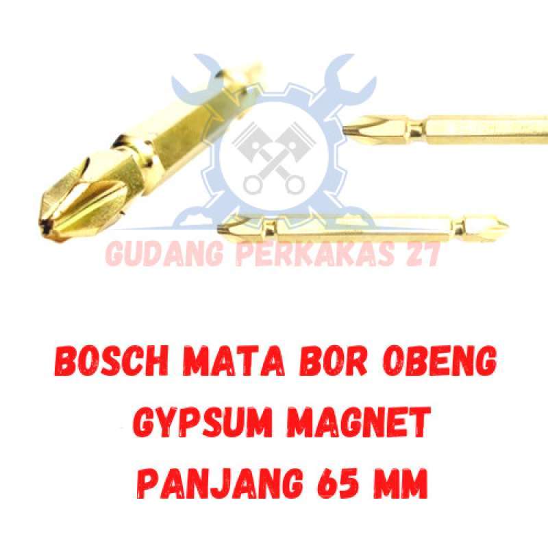Promo Bosch Mata Obeng Bor Magnet Gypsum 65mm Asli Isi 10 Pcs Diskon 23 ...