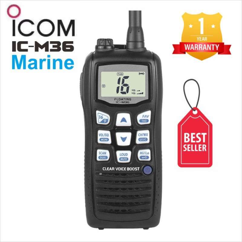Promo Radio Ht Icom Waterproof Icom M36 M 36 M-36 Marine Vhf Single ...