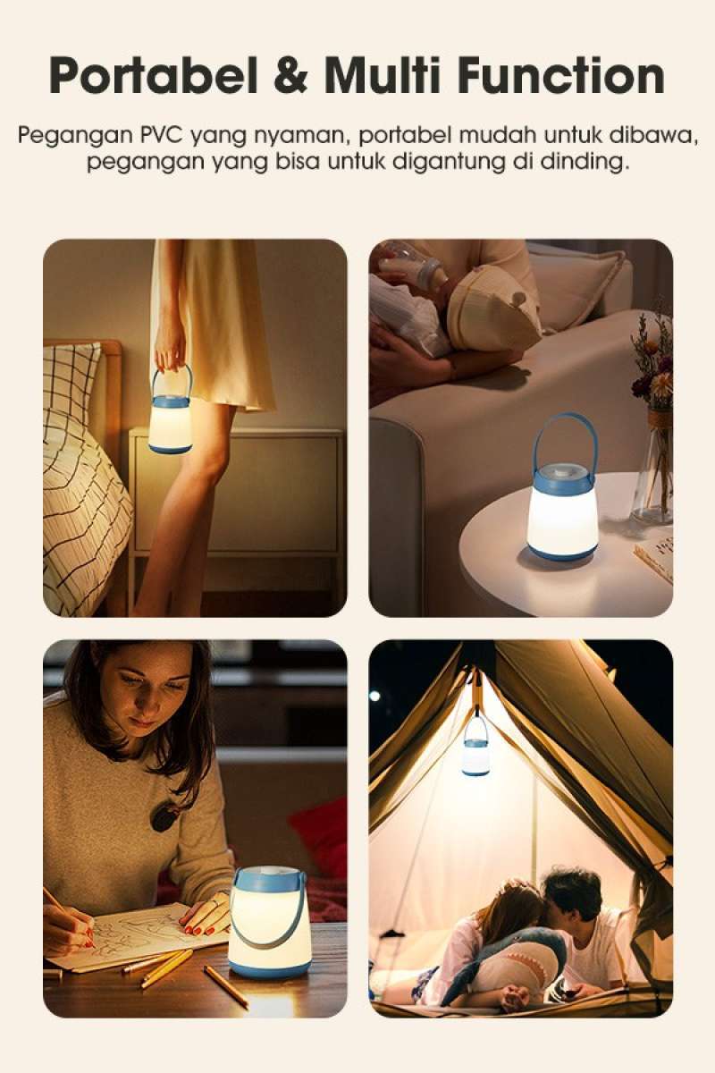 Jual Samono Lampu Portable Rechargeable Terang 360 Derajat Sw-rlb10 Di ...