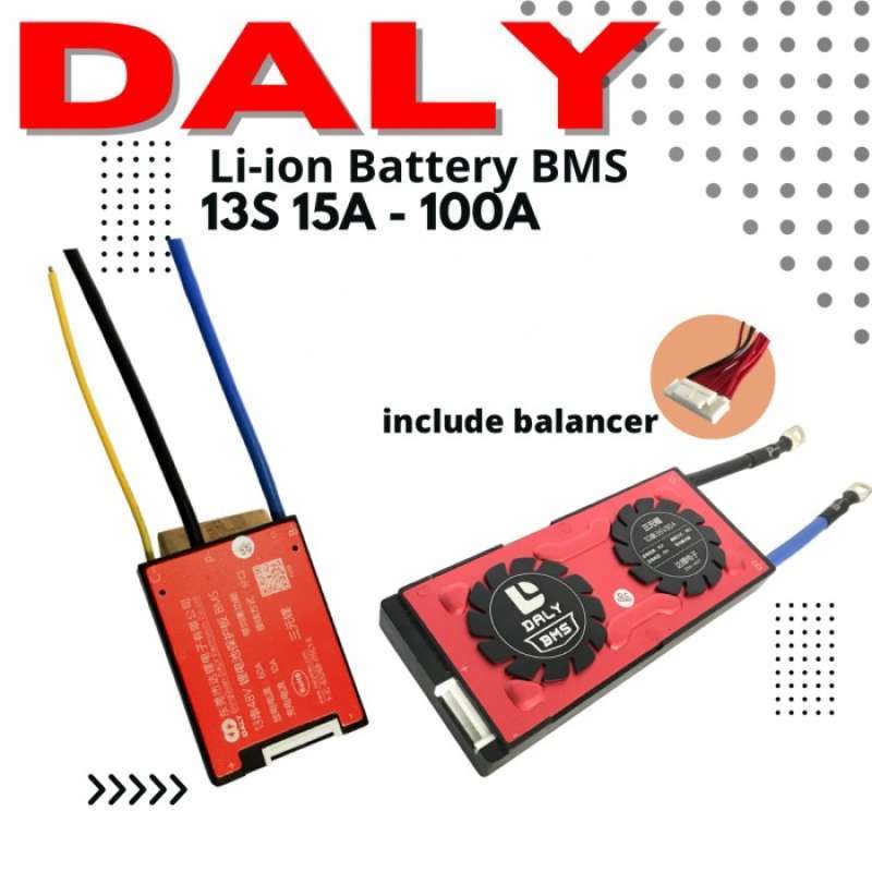 Jual Daly Bms 13s 48v Li-ion 15a, 20a, 30a, 40a, 50a, 60a, 80a, 100a Di Seller Circlet ...