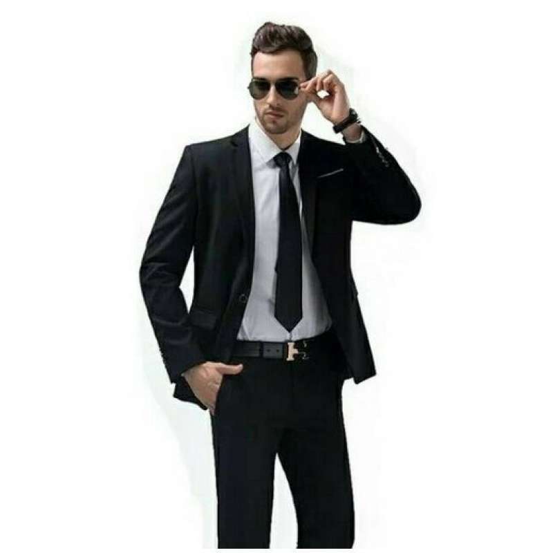 Jual Jas Pria Formal Non Formal Hitam Pernikahan Kantor Di Seller Wd ...
