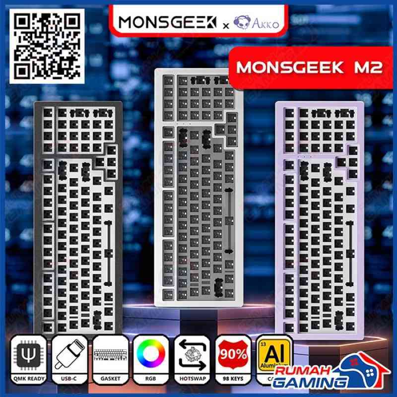 Promo Mechanical Keyboard - Monsgeek M2 By Akko - Rgb - 98 Keys ...