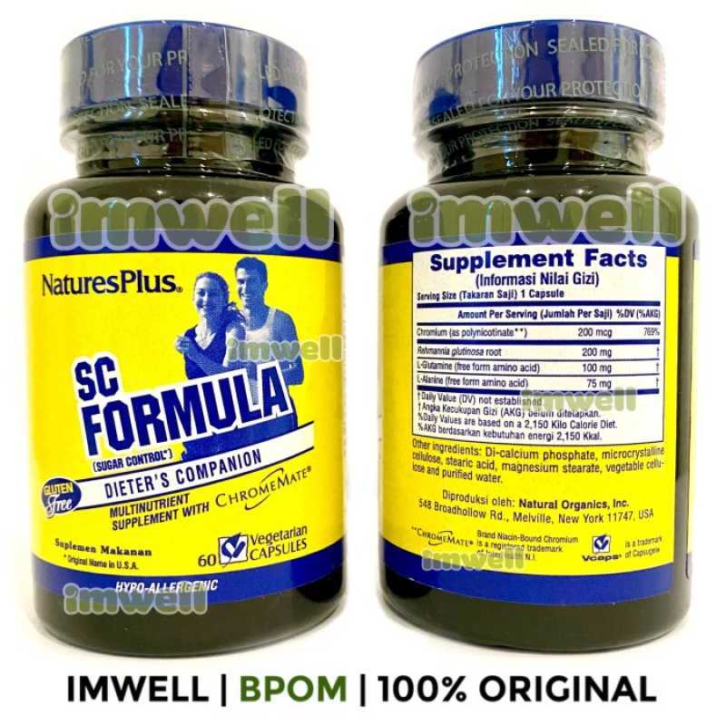 Promo Natures Plus Sc Formula Sugar Control Diabetes Gula Darah ...