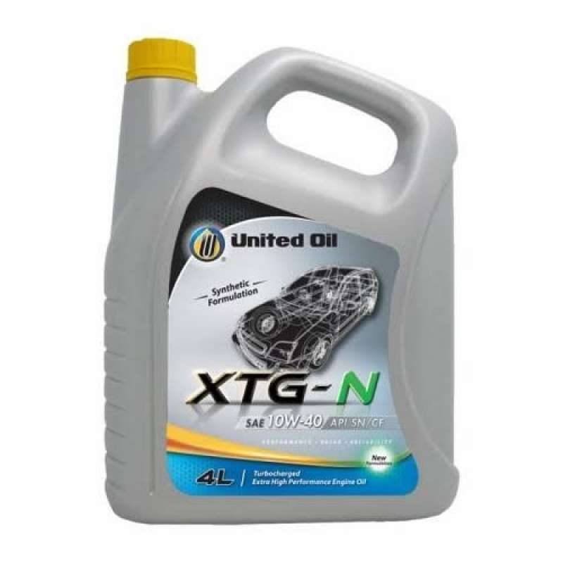 Promo Oli Mesin Mobil United Xtg-n 10w40 Api Sn Synthetic Formulation ...