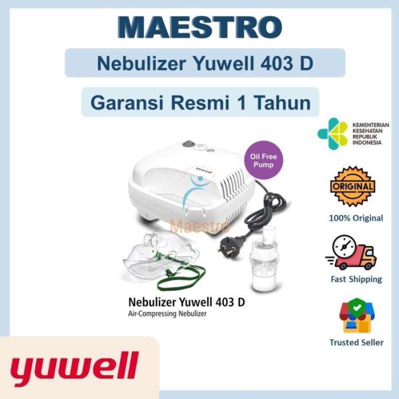 Promo Yuwell 403d Nebulizer Air Compressing Alat Terapi Uap Nafas 403 D ...