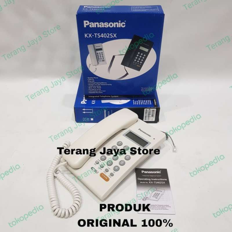 Promo Telepon Kabel Kx-ts400sx Pesawat Telepon Kx-ts400 Terbaik - Kx-ts402 Putih Diskon 23% Di ...