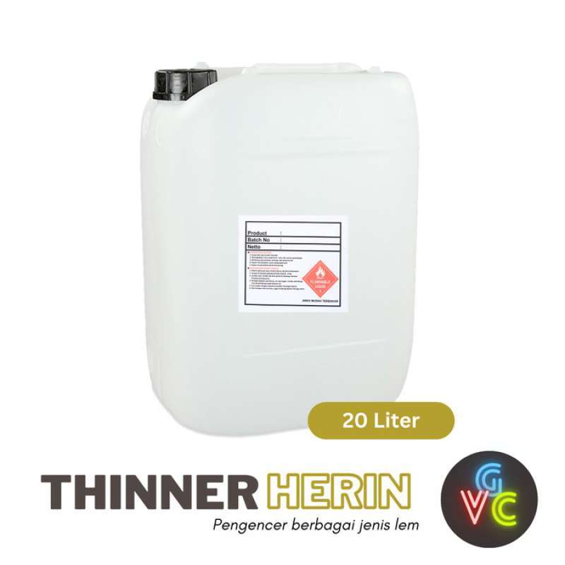 Promo Thinner Herin 20 Liter - Pengencer Lem Kuning/aibon/fox ...