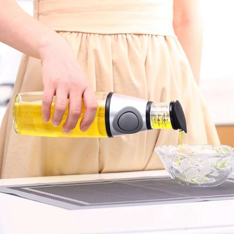 Promo Botol Minyak Olive Oil Vinegar Press Measure Dispenser Pourer ...