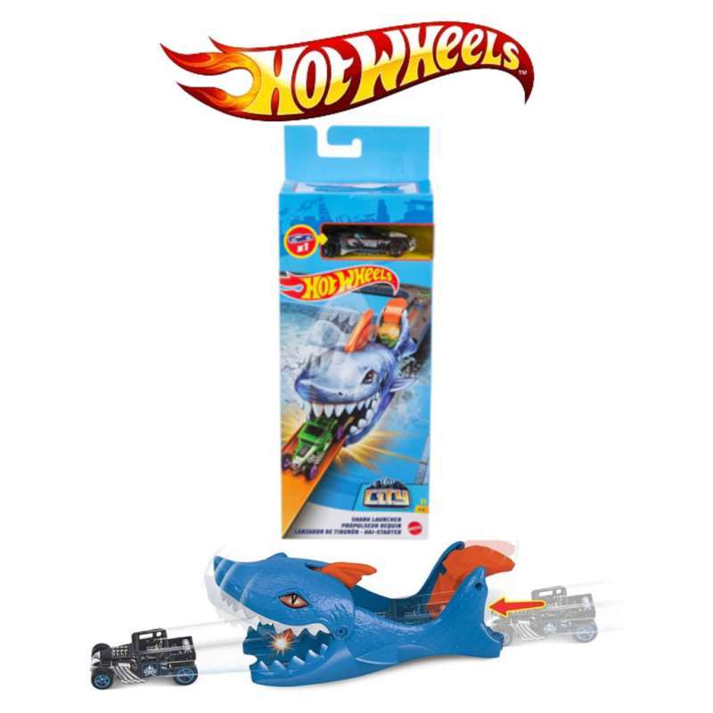 Promo Hot Wheels Track Set Varian Launcher Free 1 Hw Nemesis Dino Shark ...