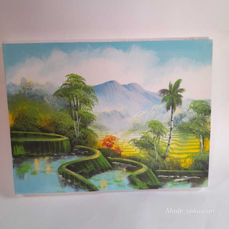 Lukisan Pemandangan Gunung Ganang
