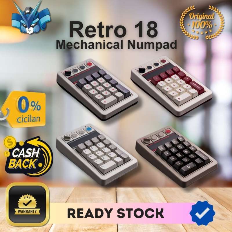 Promo 8bitdo Retro 18 Mechanical Numpad / Calculator / Kalkulator - N ...