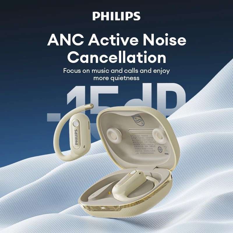 Promo Philips Tat4759 Open-ear Bluetooth Earphone Anc Active Noise ...