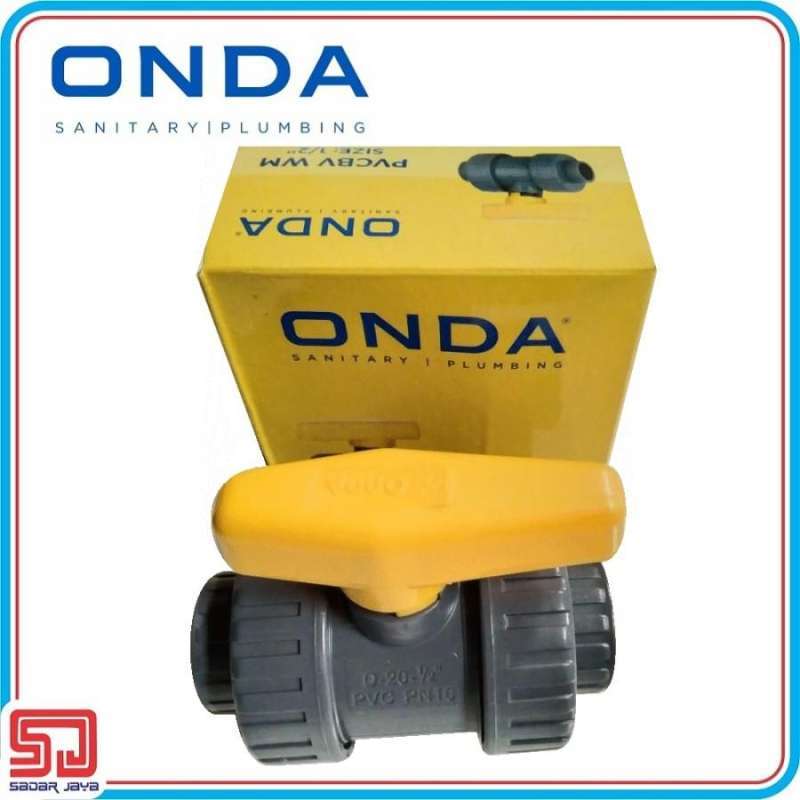 Jual Onda Pvc Bv Wm Fitting Water Mur Valve Stop Kran Sambungan Pipa 1 ...