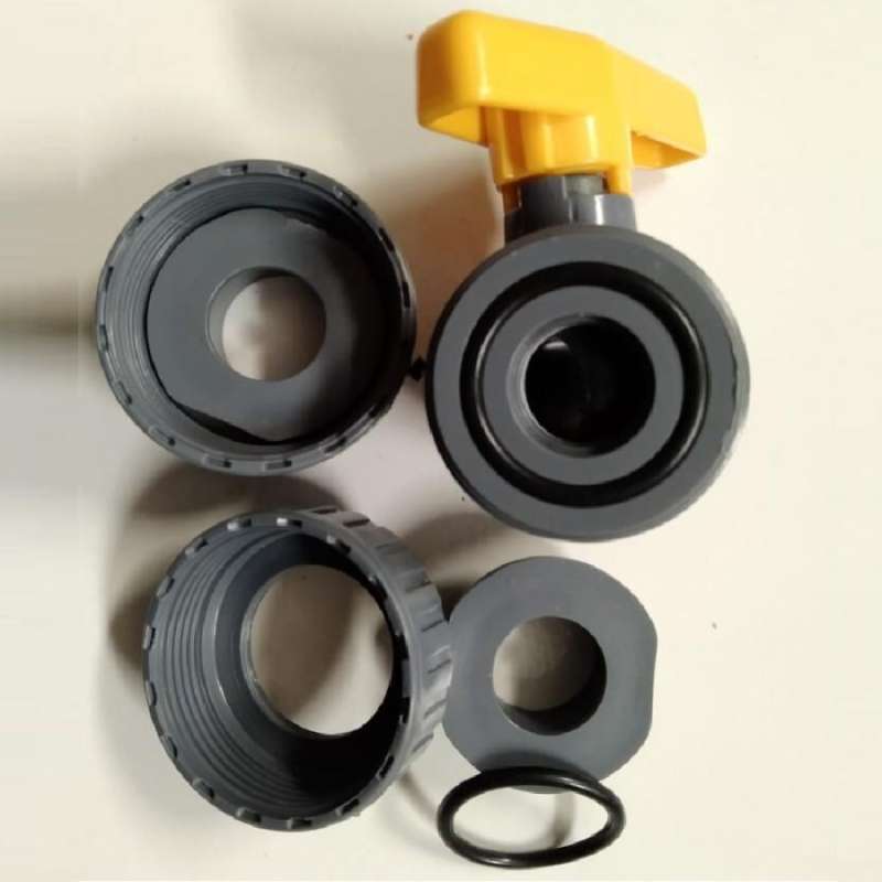 Jual Onda Pvc Bv Wm Fitting Water Mur Valve Stop Kran Sambungan Pipa 1 ...