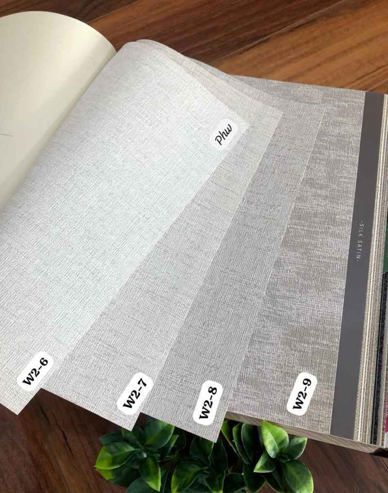 Jual Wallpaper Dinding Polos Serat Kain Linen Minimalis Abu Putih Flo ...