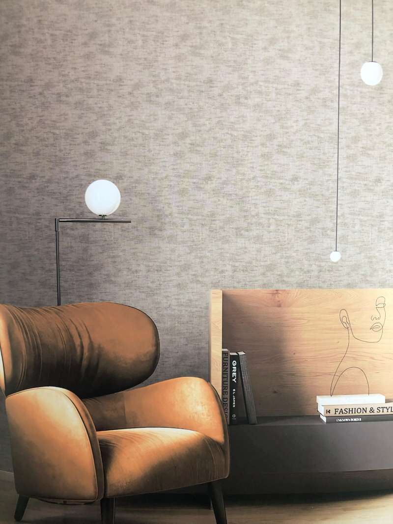 Jual Wallpaper Dinding Polos Serat Kain Linen Minimalis Abu Putih Flo ...