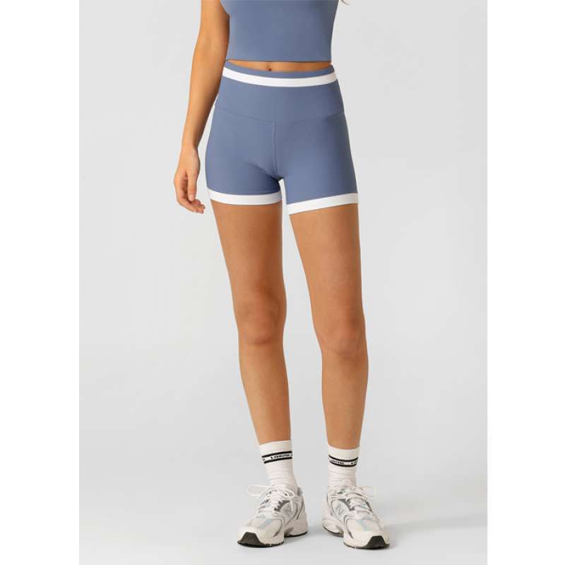 Jual Lorna Jane Short Pants , Retro Rib 12cm Bike Shorts - Misty Blue ...