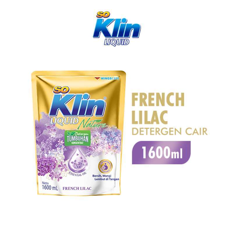 Promo Soklin Detergen Cair French Lilac Wangi & Lembut Di Tangan Pouch ...
