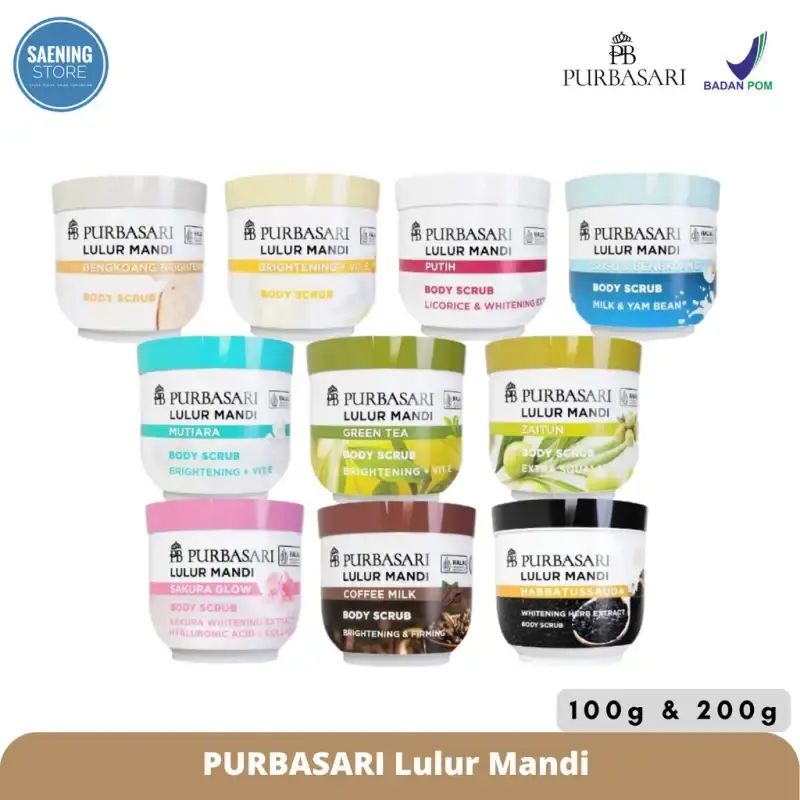 Jual [lebih Murah] Purbasari Lulur Mandi 100gr & 200 G / Body Scrub ...