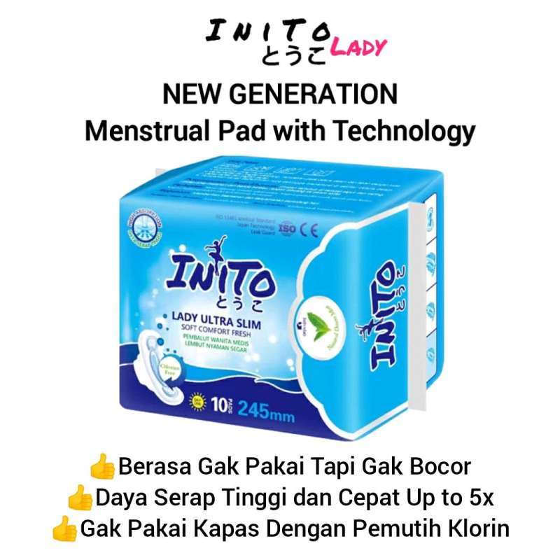 Promo IniTo Lady Ultra Slim Pembalut Wanita Pembalut Pantyliner / Day ...