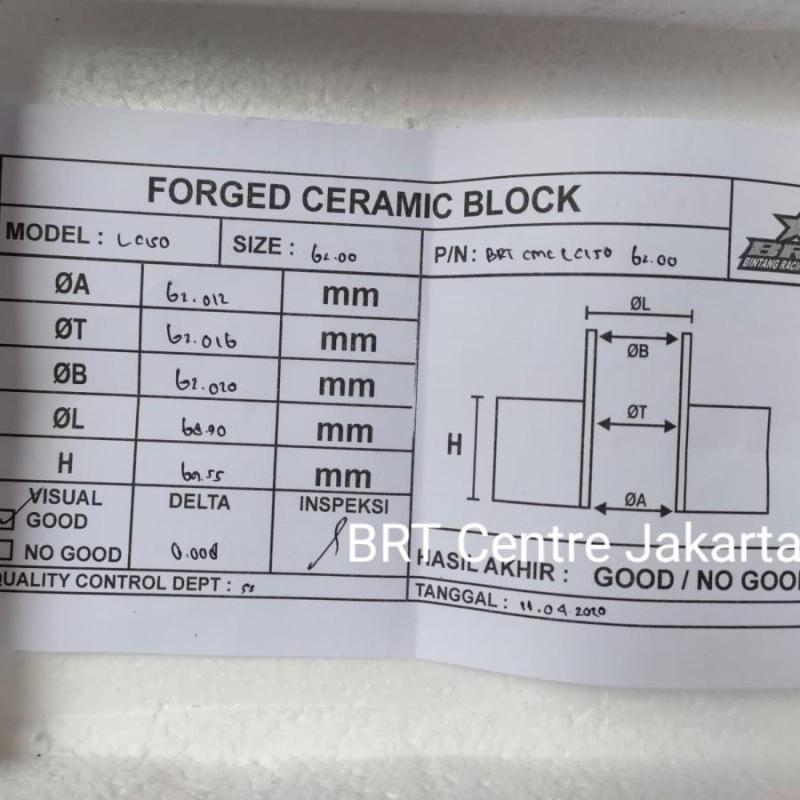 Jual Blok Bore Up Ceramic Brt 62 Mm Mx King Vixion Xabre R15 Di Seller ...