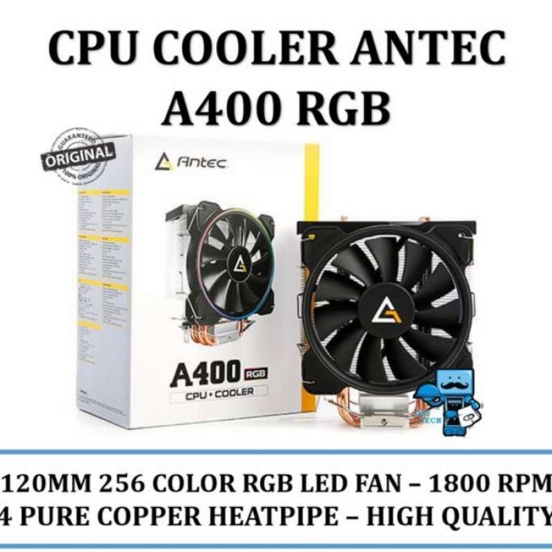 Promo Antec A400 Rgb - 120mm 256color Rgb - 4 Pure Copper Heatpipe ...